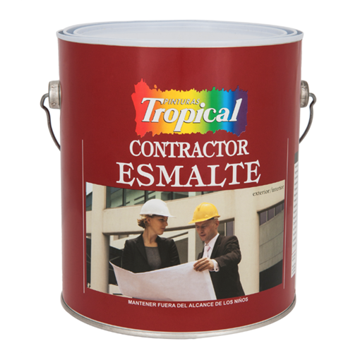 PINTURA TROPICAL ESMALTE BLANCO 00 GAL CONTRACTOR | Grupo GRM